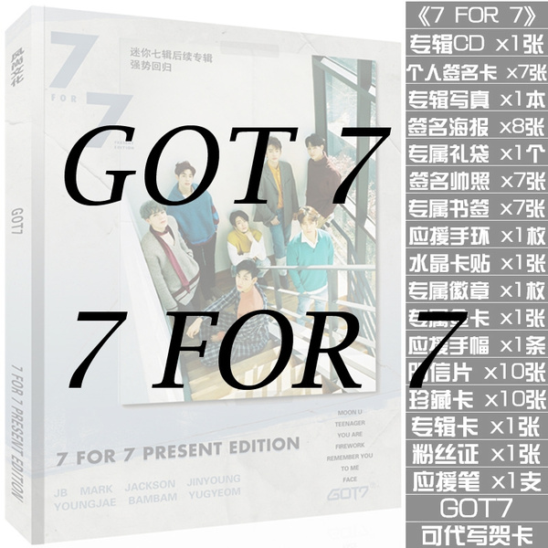 Kpop Star Got7 7 FOR 7 Jackson Wang Mark Tuan Signature Album Photo ...