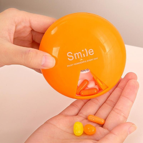 Weekly Rotating Pill Box Case Tablet Storage Organizer Medicine 7 Days ...