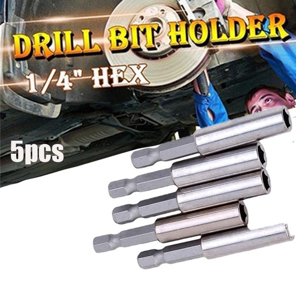Magnetic Extension Extend Socket Drill Bit Holder 1/4"" Hex Power Tools ...