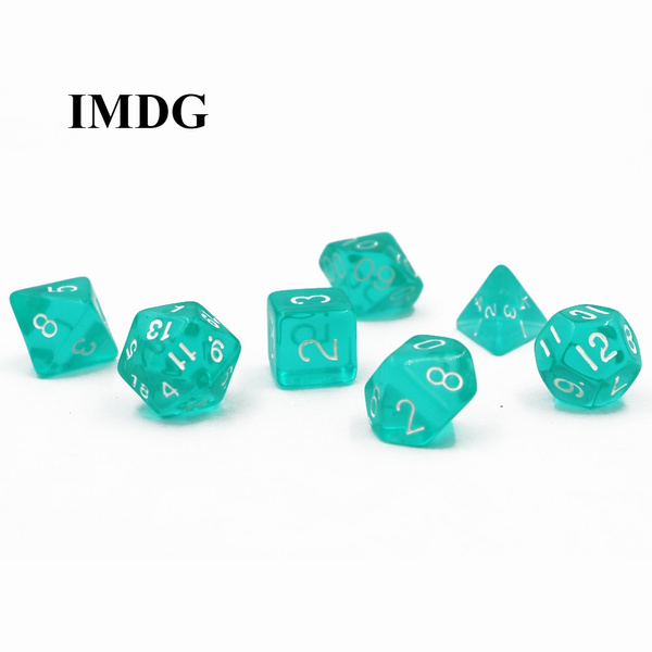 Imdg 7pcs Set Rpg Game Dice Dandd Colorful Multicolor Dice Dnd