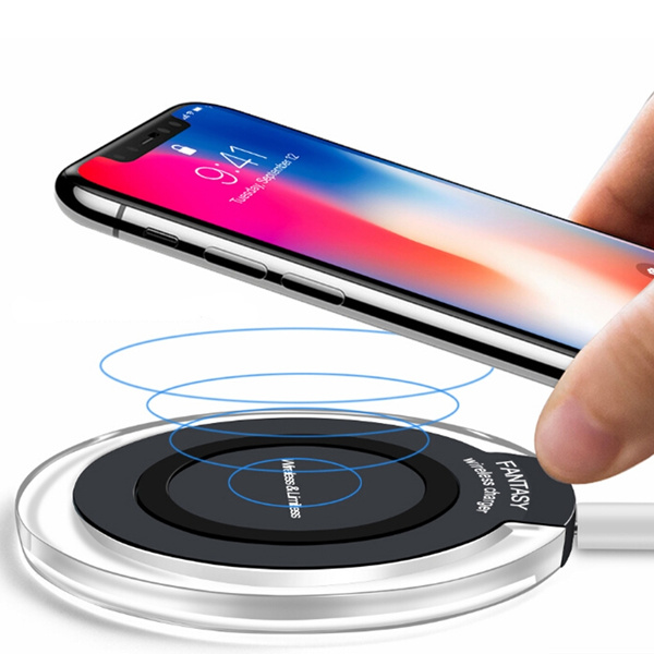 Universal Smart Phone Chargers Qi Wireless Charger for iPhone X 8 8plus ...