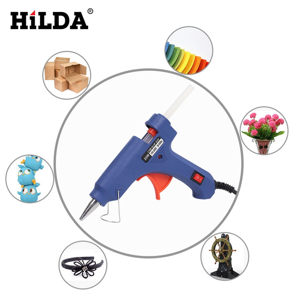 EU /US Plug Hot Melt Glue Gun with Electric Silicone Guns Thermo ...