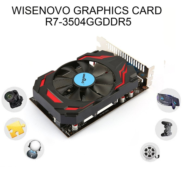 WISENOVO R7 350 4G GDDR5 Gaming Video Graphics Card PCI 3.0 with Cooling Fan | Wish