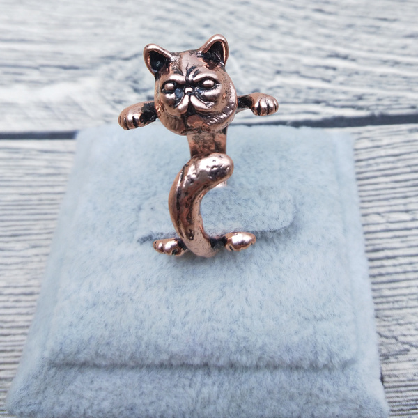 New Vintage Retro Garfield Cat Rings Classic Adjustable Garfield Cat ...