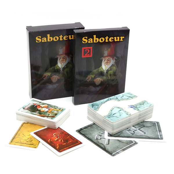 Saboteur 1 & 1+ extension card game with English version home party fun ...