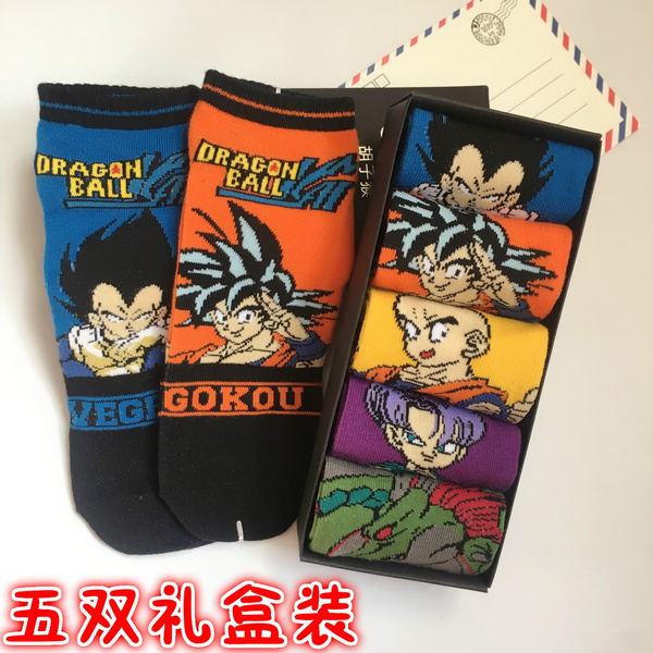5 Pcs Set Boxed Animation Dragon Ball Z Men'S And Women'S Socks Vegata ...