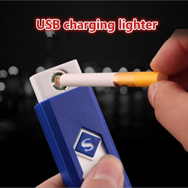 2018 Electronic Flameless Cigarette Lighter USB Rechargeable Lighter ...