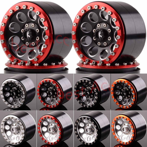 4Pcs 2.2" Aluminum Beadlock Wheels 2020 Rock Crawler Axial Traxxas HPI ...