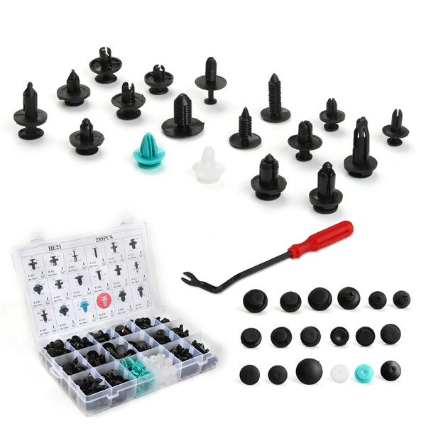 299PCS Kit Plastic Car Auto Push Pin Rivet Trim Fastener Moulding Clips ...