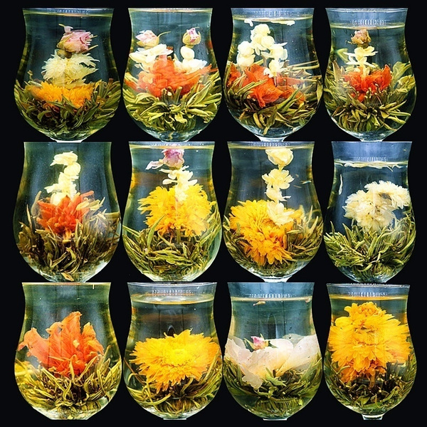 16 pcs Balls Different Handmade pure natural Blooming beautiful Flower ...