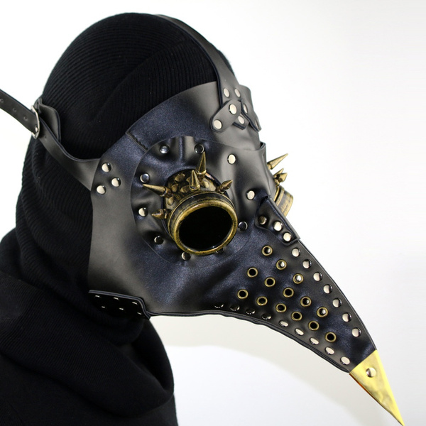 Unique Design Hand Made Leather Plague Doctor Death Mask Bird Beak ...