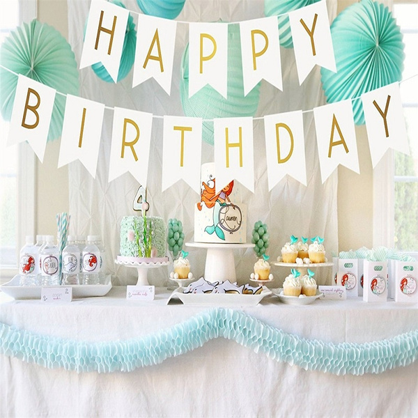 Multi Themes Happy Birthday Banner Baby Shower Birthday Party ...