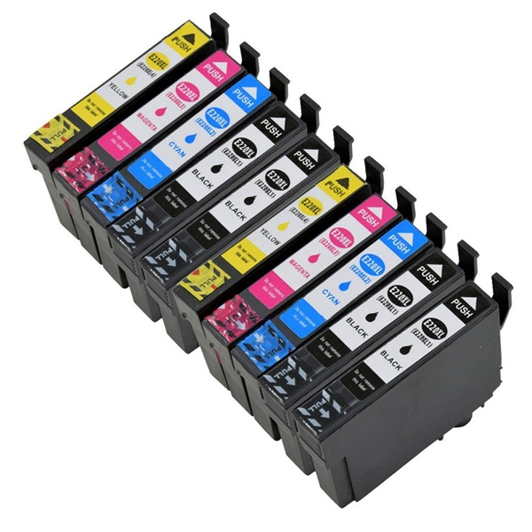 10x Remanufactured Ink Cartridges Replacement for Epson 220 220XL ink ...