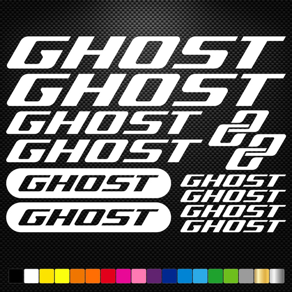 Ghost Vinyl Decal Stickers Sheet Bike Frame Cycles Cycling Bicycle Mtb ...