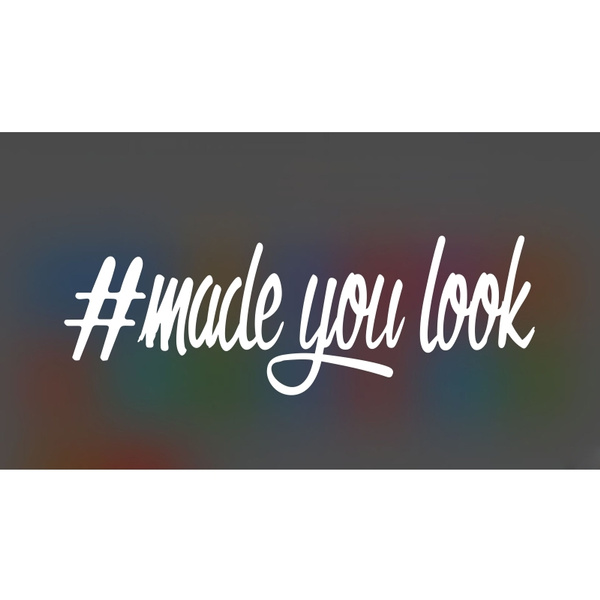 #Made You Look Funny Laptop Car Window Bumper JDM Euro Dub Vinyl Decal ...