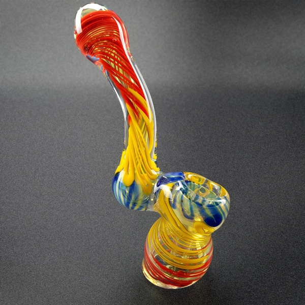 NEW-Colorful Bubbler Smoking Pipes Handhold Oil Burner Glass Pipes ...