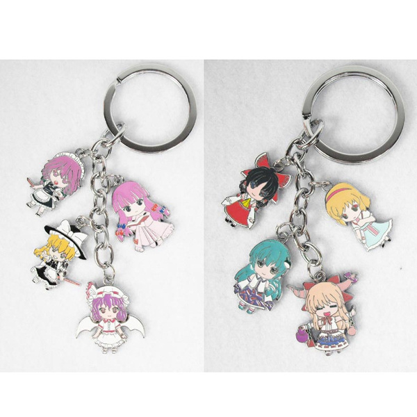 Anime Cartoon TouHou Project Keychain Pendant Metal Key Ring #XWSHU | Wish