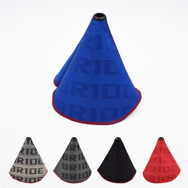 New JDM Style Bride Canvas Shift Lever Knob Boot Cover Racing Shift ...