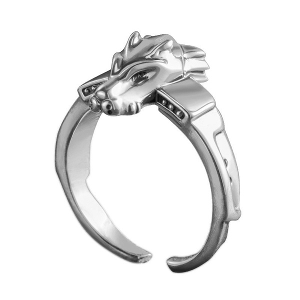 Digimon WarGreymon Omegamon MetalGarurumon 15th Anniversary Ring 925 ...