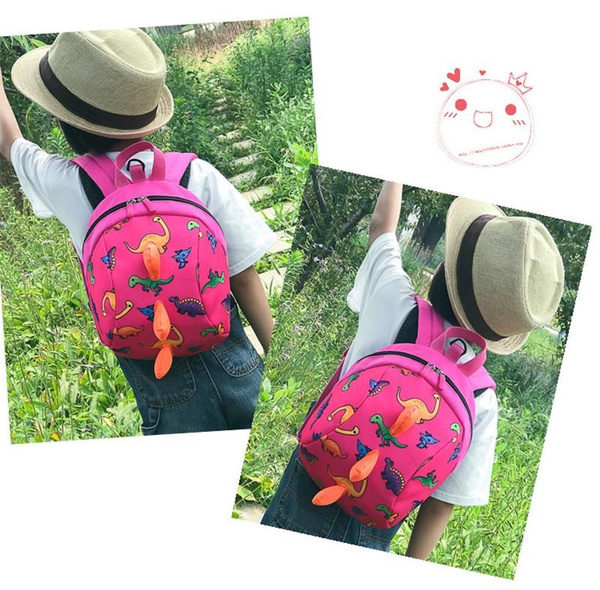 1pc Toddler Kids Child Cute Cartoon Animal Dinosaur Anti-lost Backpack ...