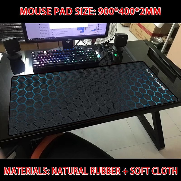 Size 900*400*2mm, natural rubber large gaming/office/home mouse pad ...
