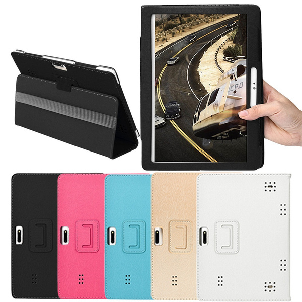 Universal Folio Leather Stand Cover Case For 10 10.1 Inch Android ...