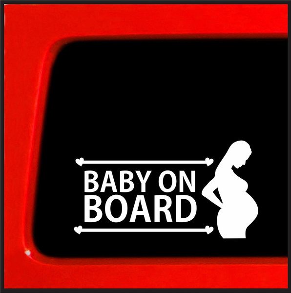 High-quality Baby on Board Pregnant Mother sticker- Baby Bump car truck ...
