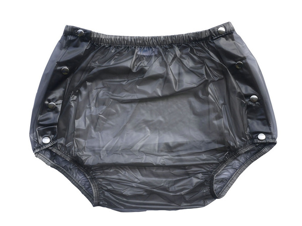 Haian Adult Incontinence Snap-on Plastic Pants Color Transparent Black ...