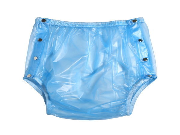 Haian Adult Incontinence Snap-on Plastic Pants Color Transparent Blue 3 ...