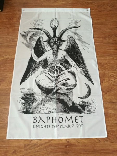 3X5FT Home Decor Devils BAPHOMET KNIGHTS TEMPLAR GOD Polyester Flag ...