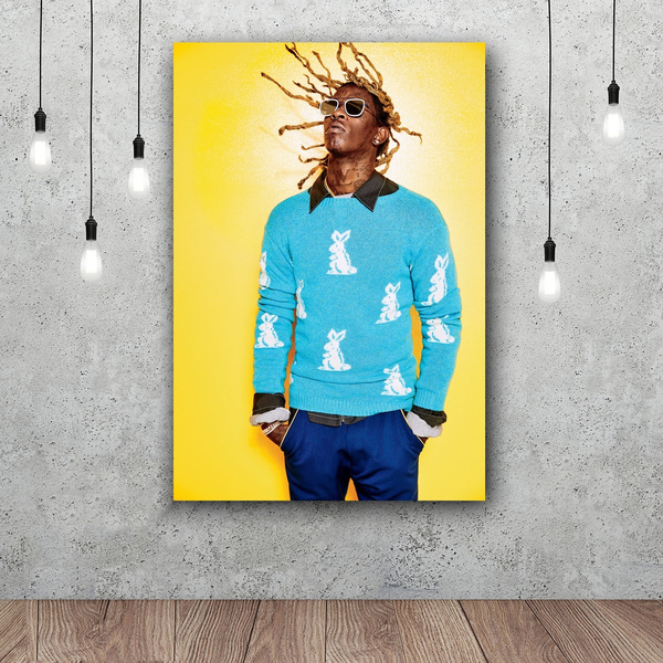 Young Thug Art Silk Fabric Room painting Poster | Wish