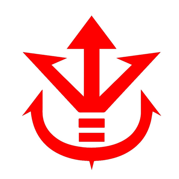 Cartoon Dragon Ball Z Justice Saiyan King Vegeta Flag Car Sticker for ...
