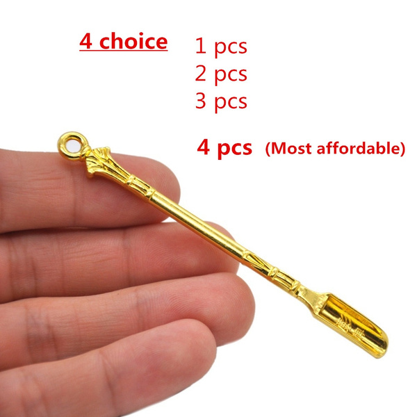 Golden Spoon Snuff Snorter Powder Spoon Smoking Accessories | Wish
