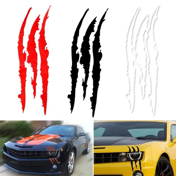 Car Headlight Scratch Stripe Decal Sticker Claw Stripe Slash Truck | Wish