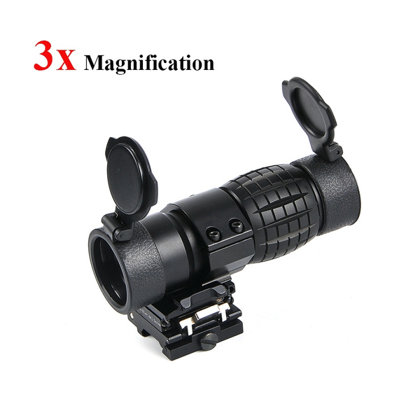 Tactical 30mm 3X Magnifier Scopes Optics Focus Adjusted Fits Red Dot ...
