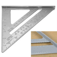 7 Inch Aluminum Speed Square Protractor Rafter Triangle Ruler Square ...