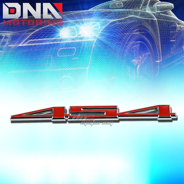 DNA Motoring EM-L-454-VR METAL BUMPER TRUNK GRILL EMBLEM DECAL STICKER ...
