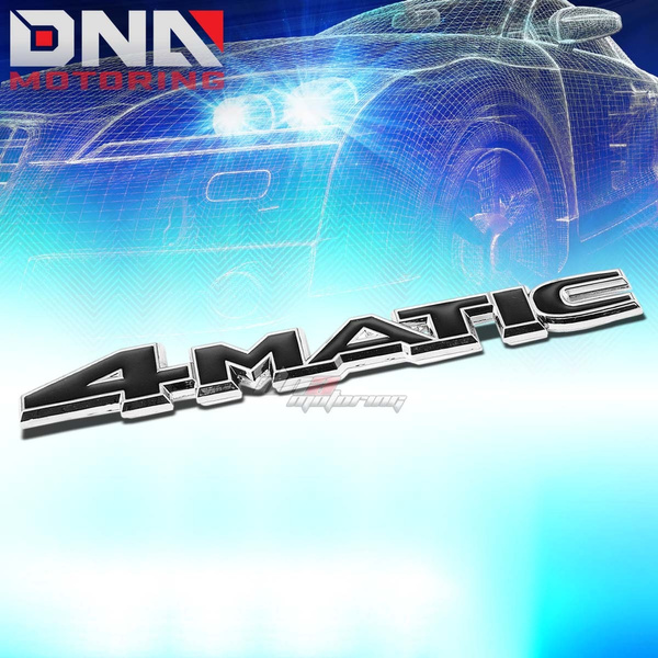 DNA Motoring EM-L-4MATIC-VR METAL BUMPER TRUNK GRILL EMBLEM DECAL LOGO ...