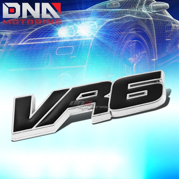 DNA Motoring EM-L-VR6-VR METAL BUMPER TRUNK GRILL EMBLEM DECAL BADGE ...