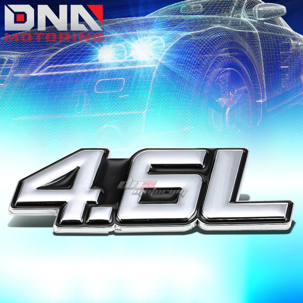 DNA Motoring EM-L-46L-VR METAL BUMPER TRUNK GRILL EMBLEM DECAL STICKER ...