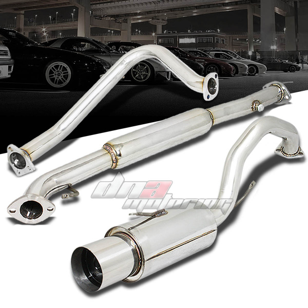 DNA Motoring CBE-ME95NT For 1995 to 1999 Mitsubishi Eclipse Stainless ...