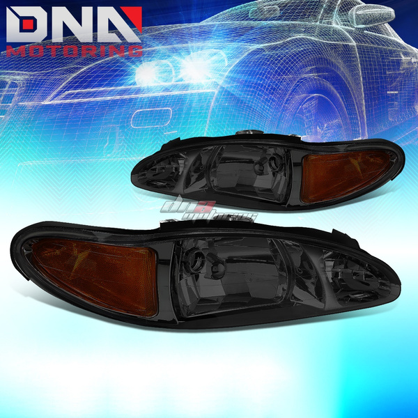 DNA Motoring HL-OH-020-SM-AM For 1997 to 2002 Ford Escort Headlight ...