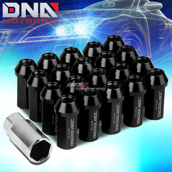 DNA Motoring LN-ZTL-9019-15-BK 20-Piece M12 x 1.5 Aluminum Alloy Wheel ...