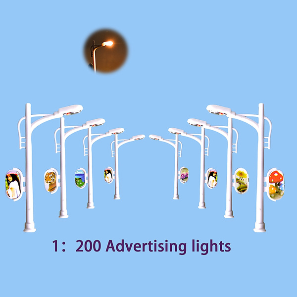 20PCS 1:200 Scale Model Light 6.5V Architectural ABS Plastic Street ...