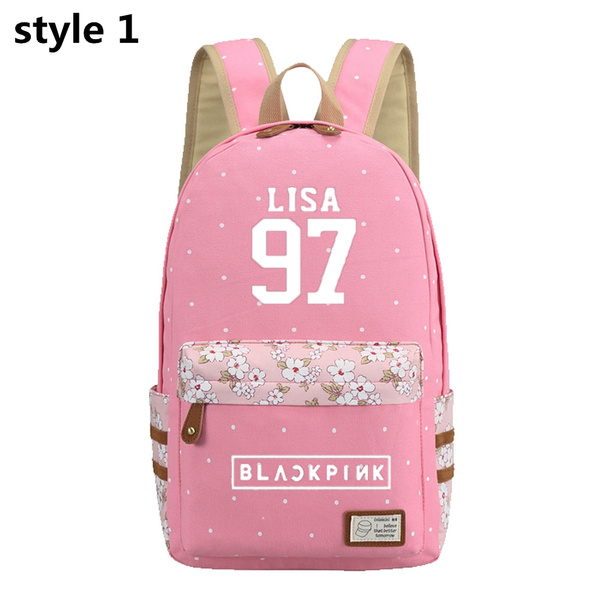 KPOP Korean Blackpink Jennie Lisa Rose backpack for teenagers Girls ...