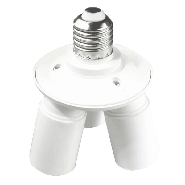 Adjustable 3 in 1 E27 Base Socket 110V-240V lamp socket Splitter Light ...