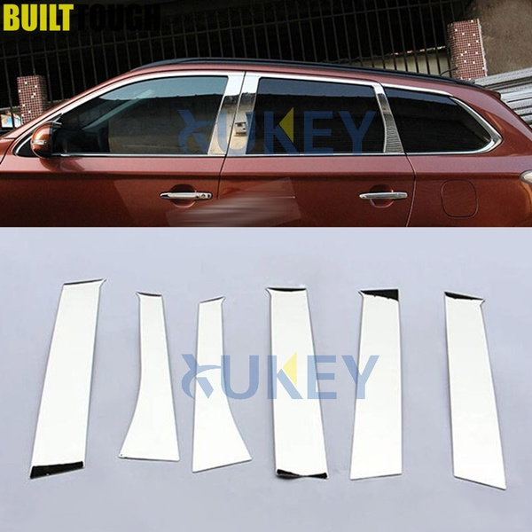 For Mitsubishi Outlander 2013 2014 2015 2016 2017 Window Chrome Pillar ...