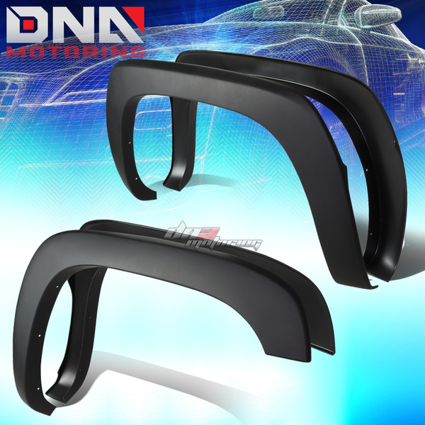 DNA Motoring IF-10010-MBK Fender Flares for 1999-2006 Chevy Silverado ...
