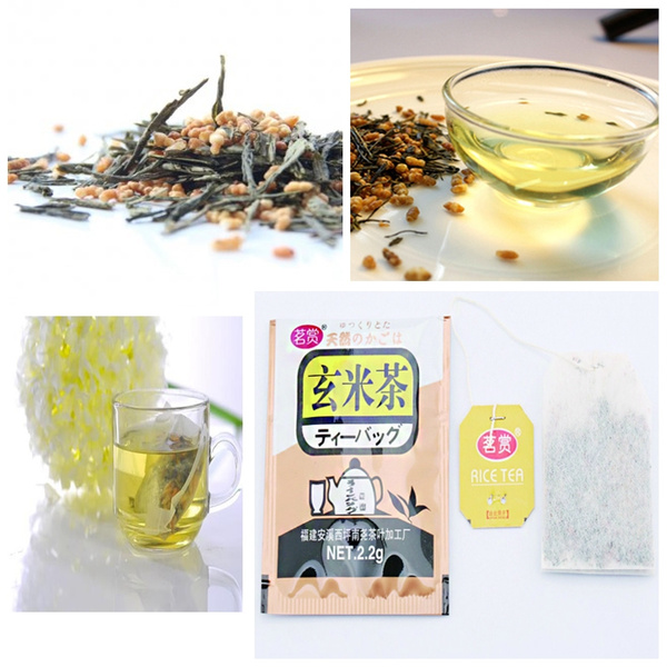 100 Count Tea Bags Japanese Genmai Cha Roasted Brown Rice Green Tea ...