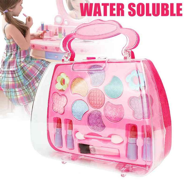Little Girls Kids Fashion Makeup Set Cosmetic Kit Eyeshadow Lip Gloss ...
